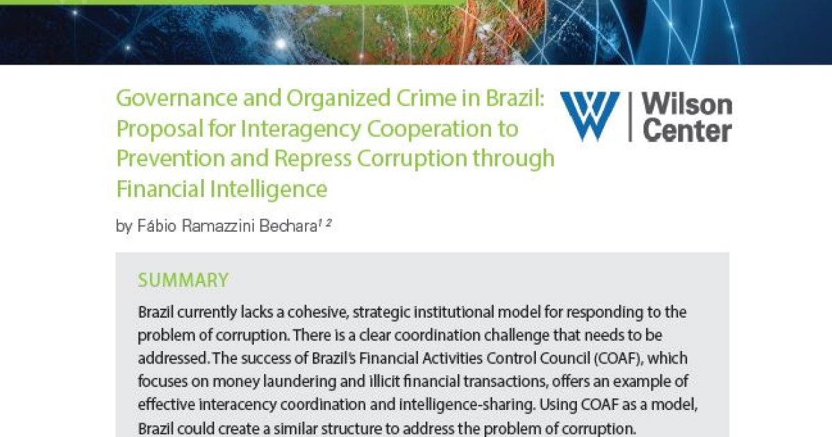 POLICY BRIEF | Governance and Organized Crime in Brazil: Proposal for ...